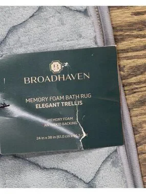 Broadhaven | Bath | Broadhaven Memory Foam Rectangle Padded Bath Rug ...